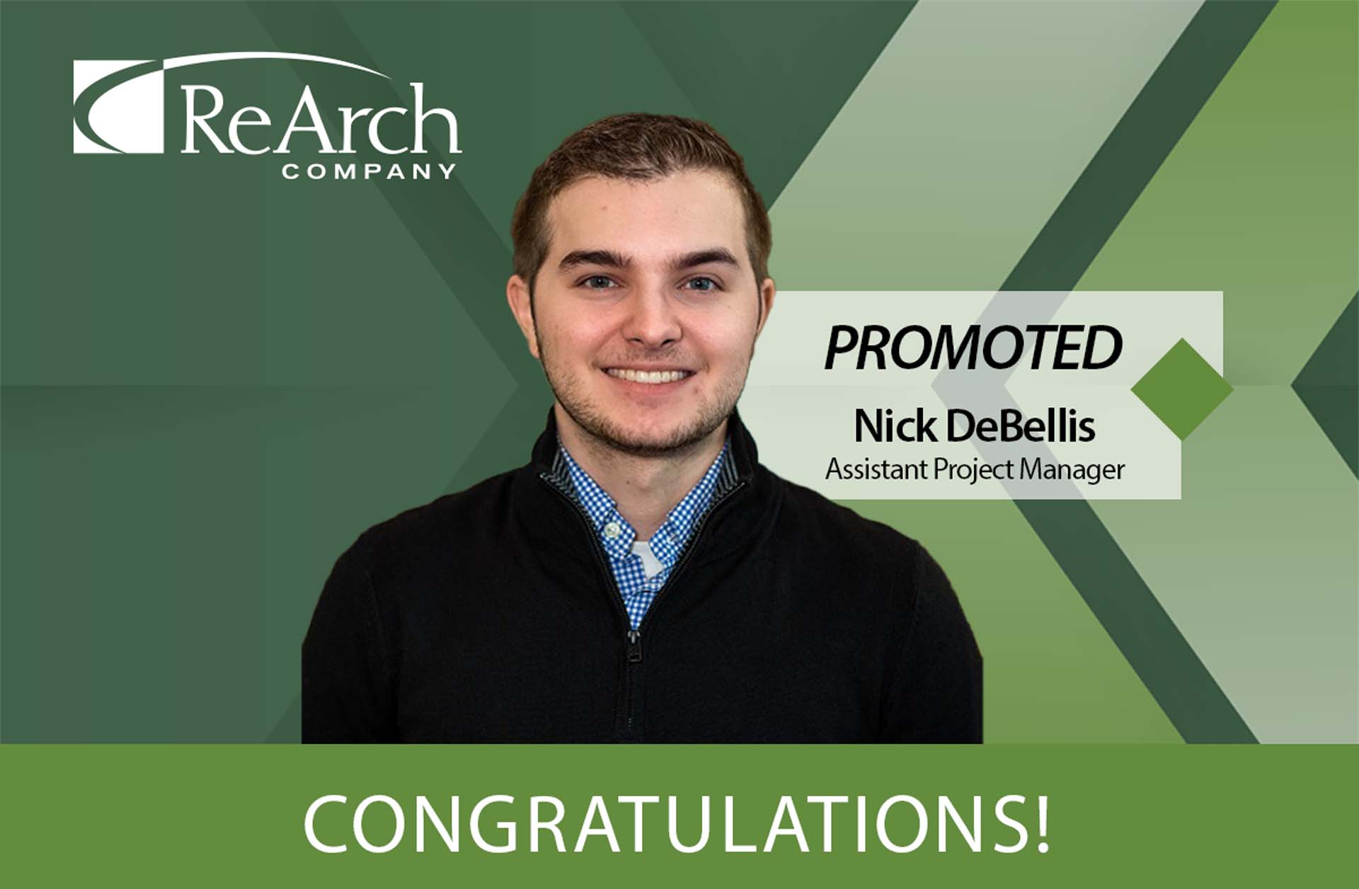ReArch announces the promotion of Nick DeBellis - ReArch